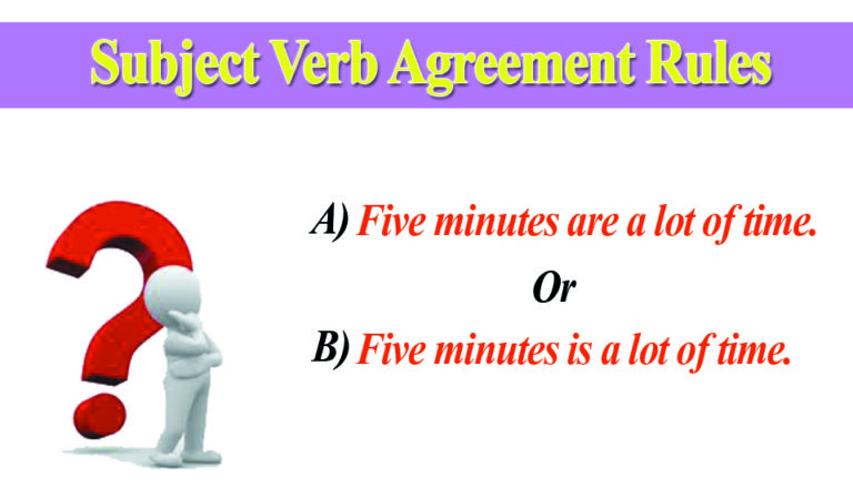 Subject Verb Agreement - 2025