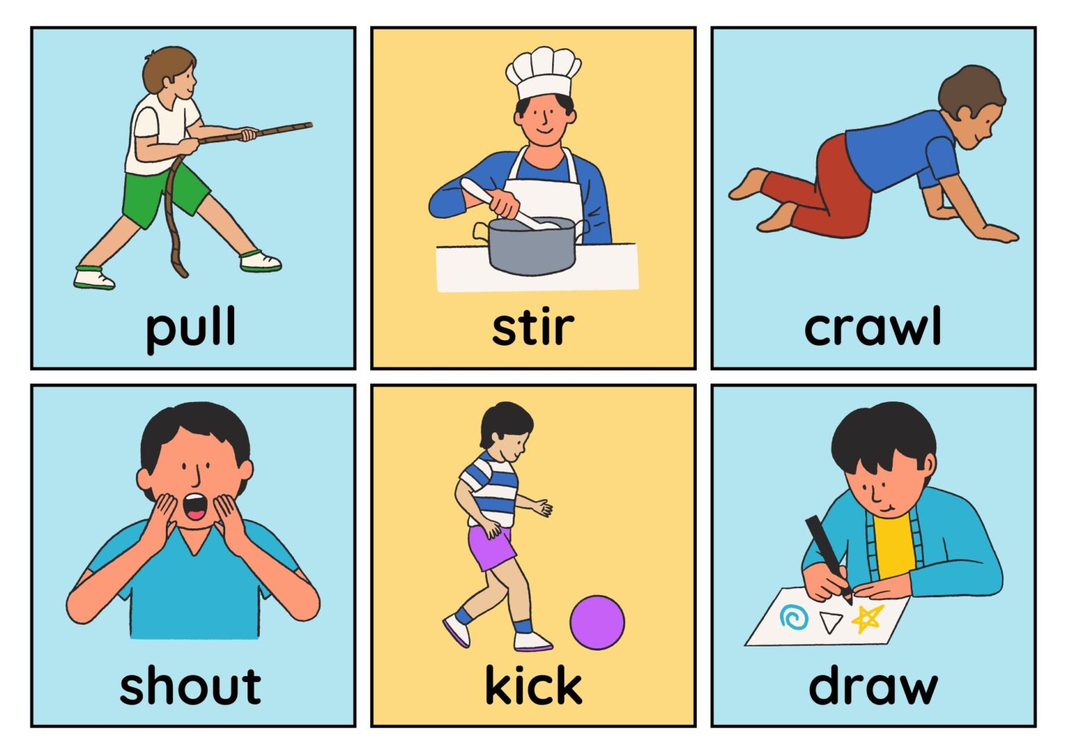 200 Common Action Verbs in English | 2025