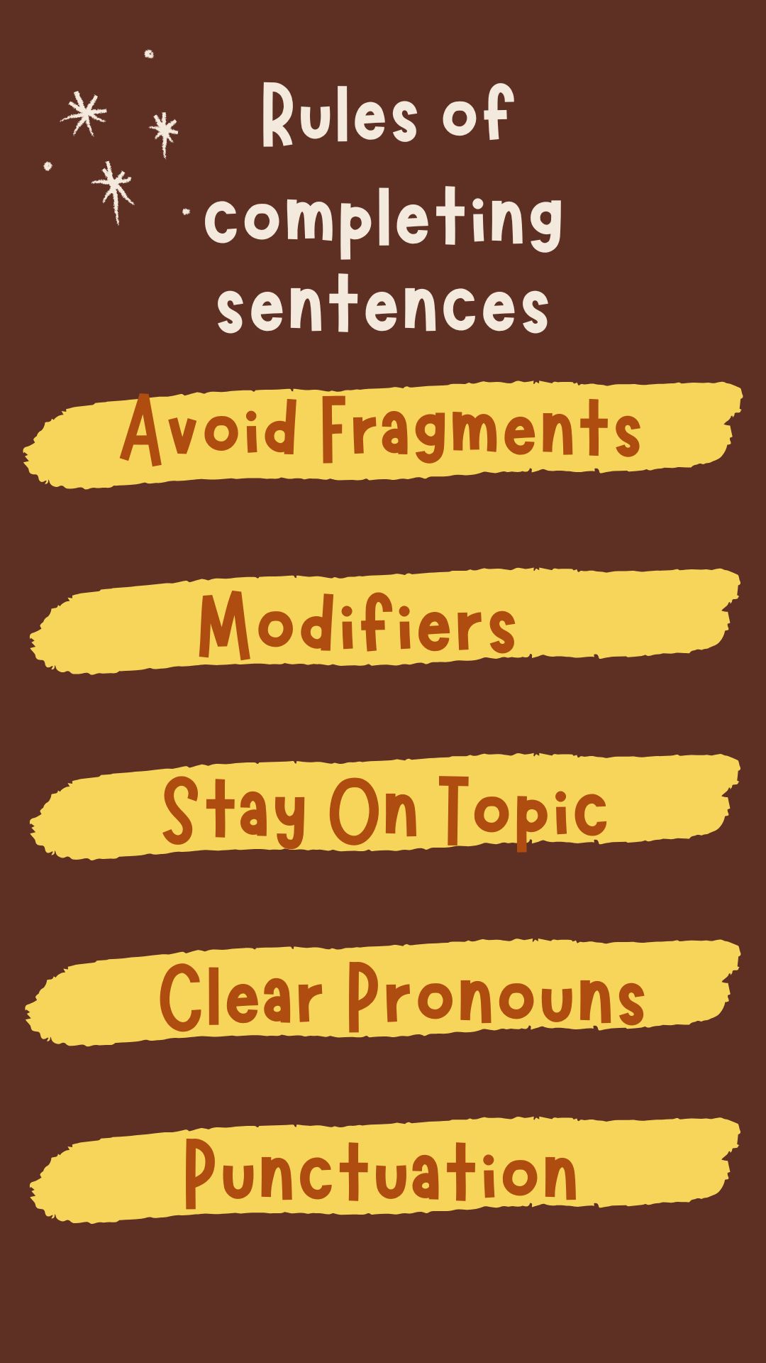 Grammar Tips: Rules of Completing Sentences | 2025
